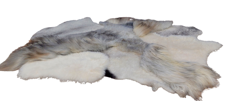 Basic Schapenpatch Natuurlijk gemengd grijs/ beige | philline